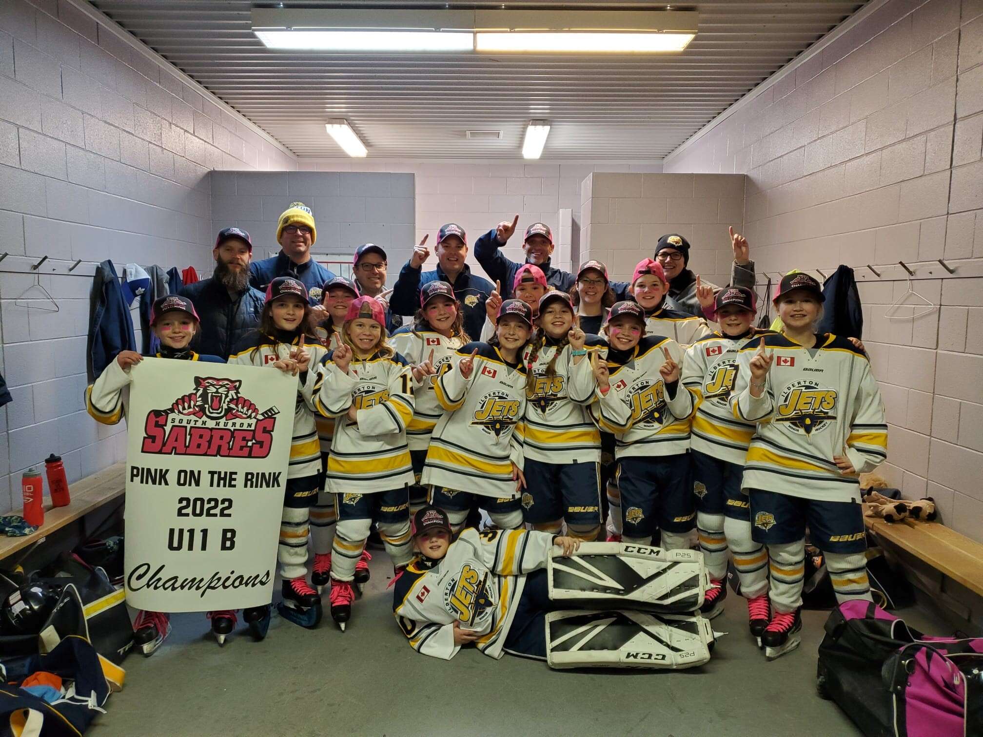 News > U11 Girls B - PINK ON THE RINK CHAMPS ! (Ilderton Jets)